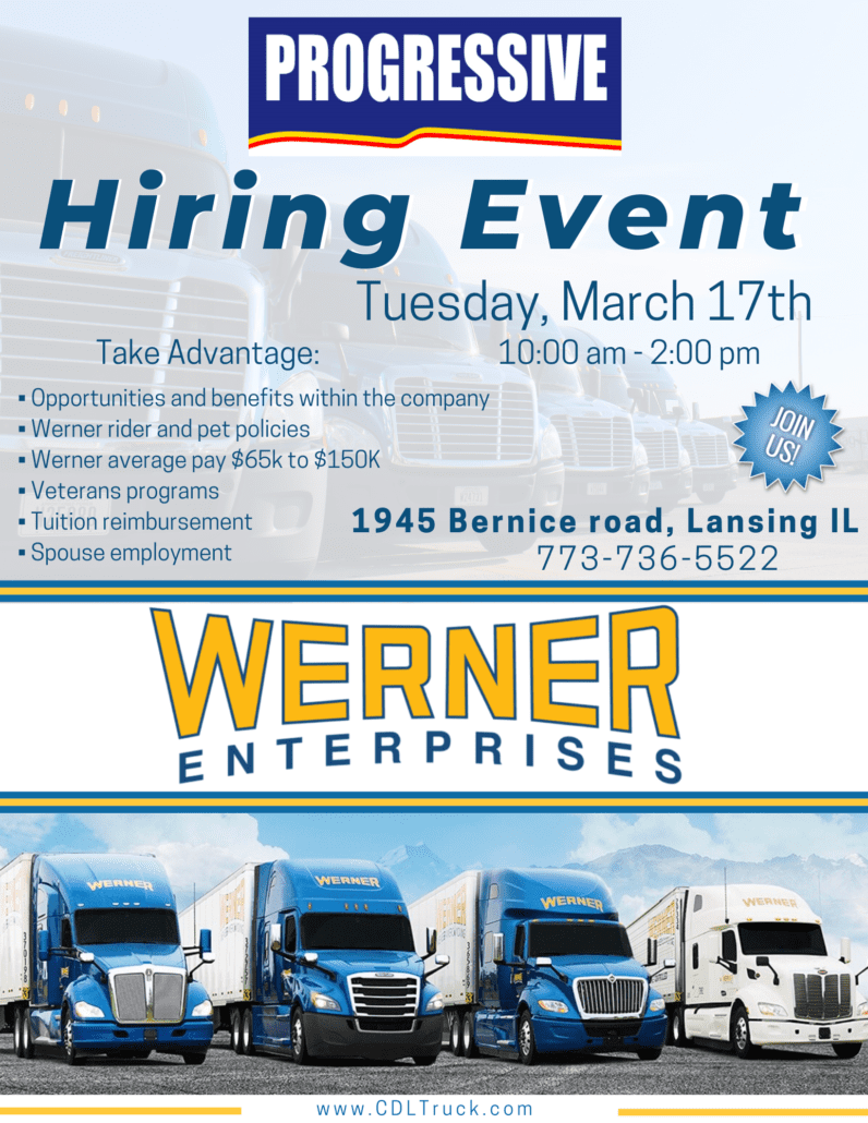 Truck Driving School/CDL Hiring Event - Progressive Truck Driving School